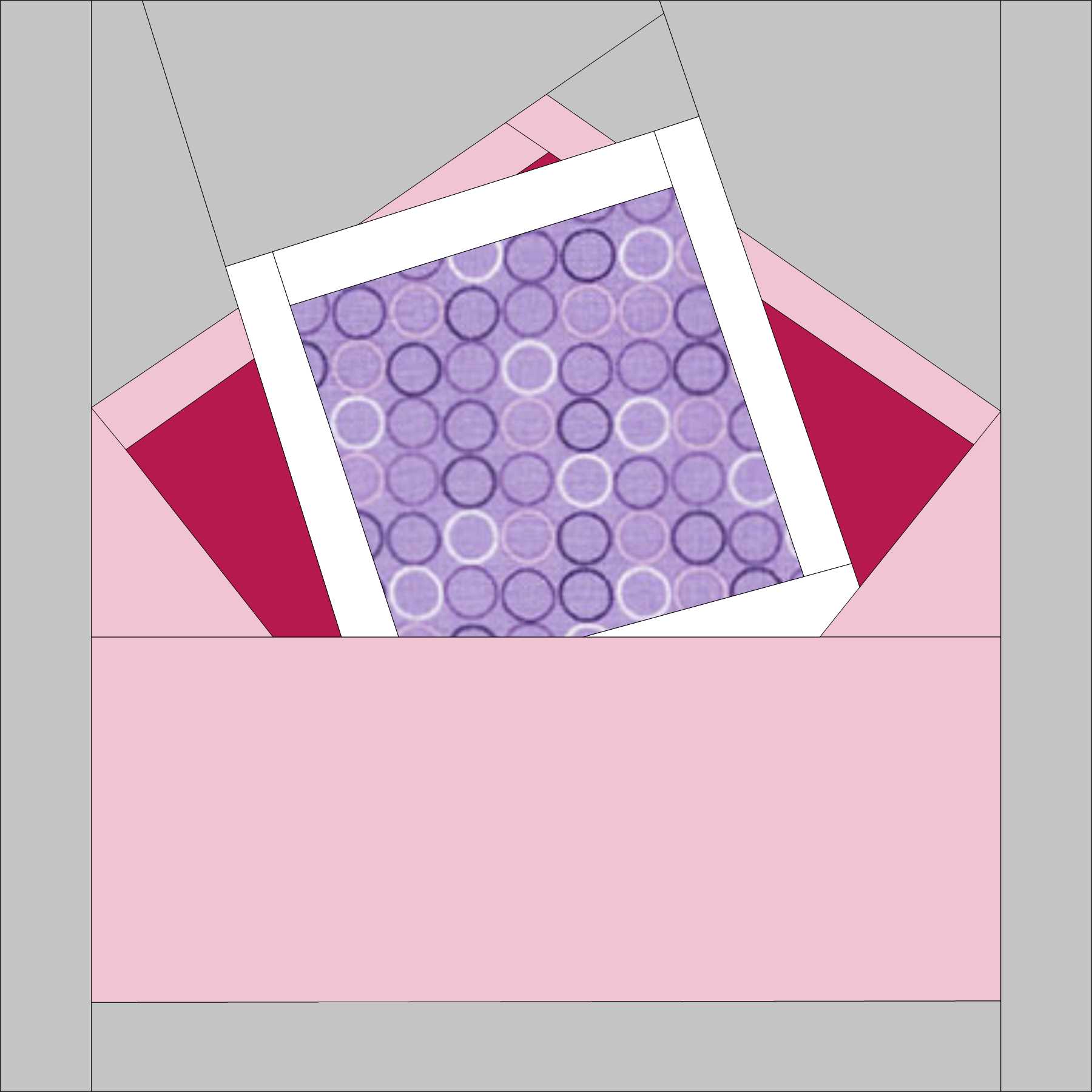 Pen Pals Collection: Polaroid & Envelope Foundation Paper Pieced Quilt ...